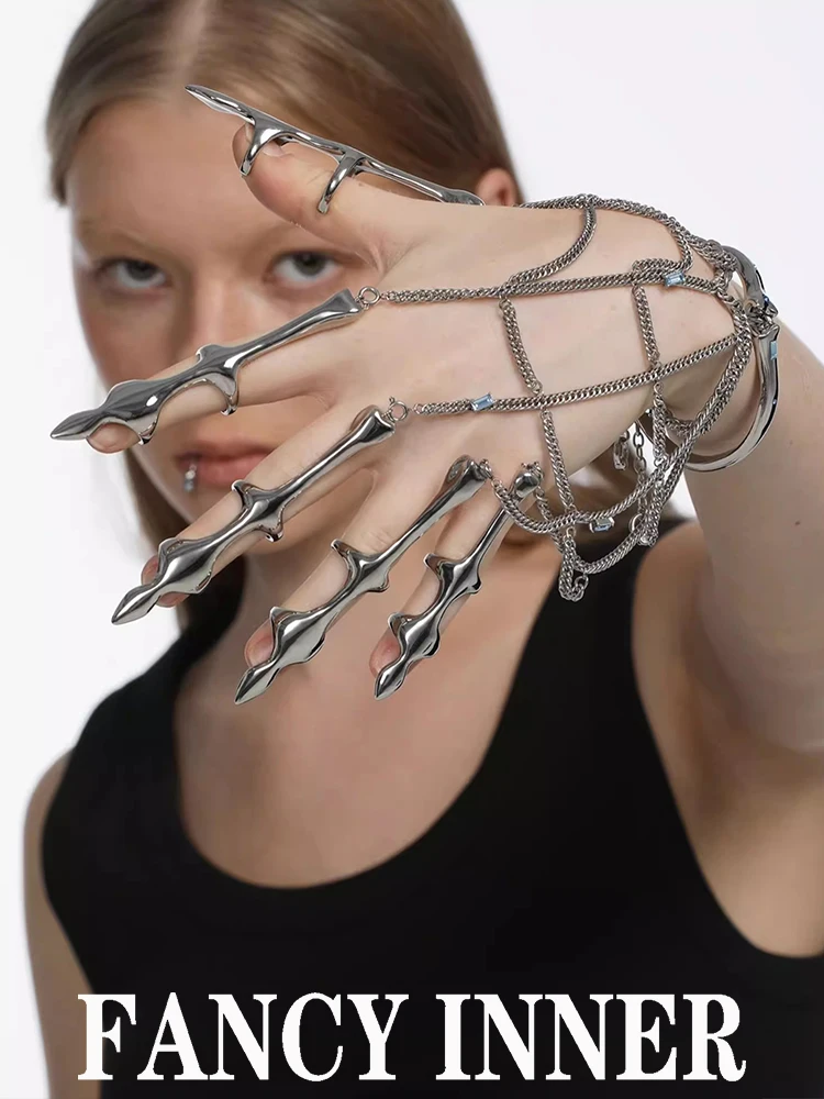 Pulsera-de-Metal-con-pinchos-para-hombre-y-mujer-brazalete ...
