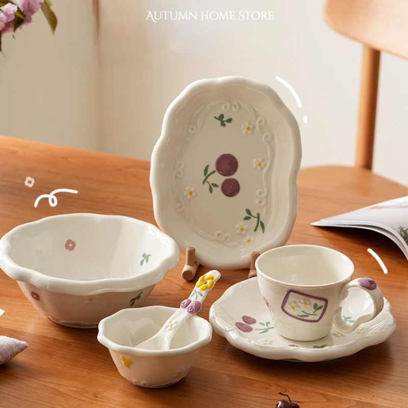 Cute-Plates-Cutlery-Cuteness-High-Aesthetic-Value-Irregular-Plates ...