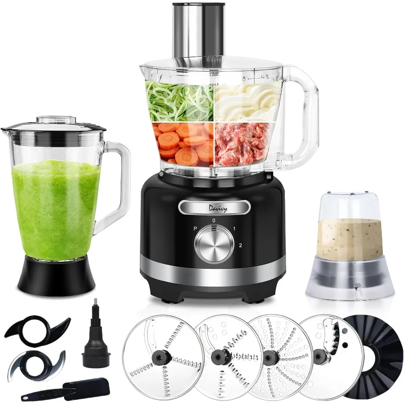 Davivy-16-Cup-Food-Processors-10-in-1-Multifunction-3-8L-Vegetables ...