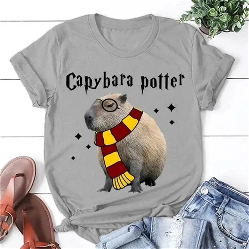 T-shirt-gr-fica-engra-ada-para-homens-e-mulheres-capivara-potter ...