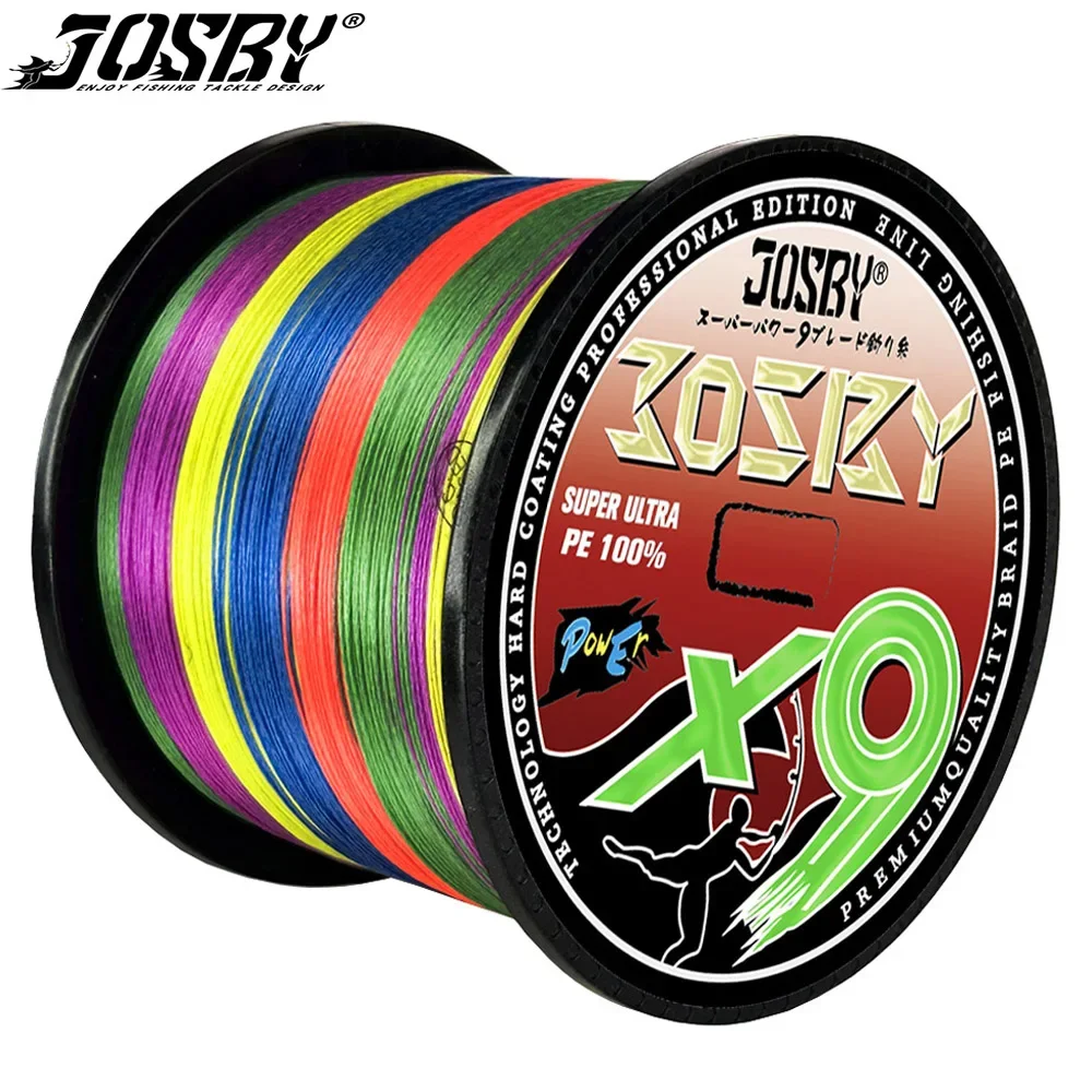 JOSBY-New-9-Strands-100-PE-Fishing-Line-100M-300M-500M-1000M-Japanese ...