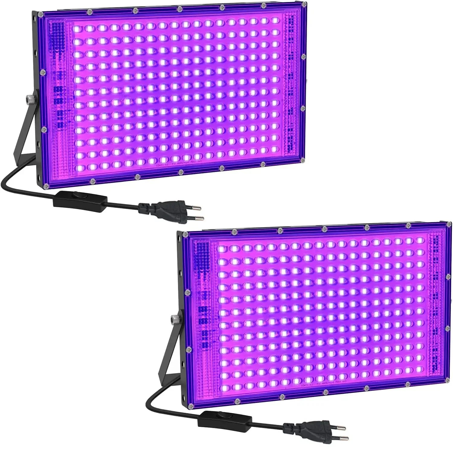 Paquete-de-2-reflectores-LED-de-300W-con-luz-negra-UV-de-395nm ...