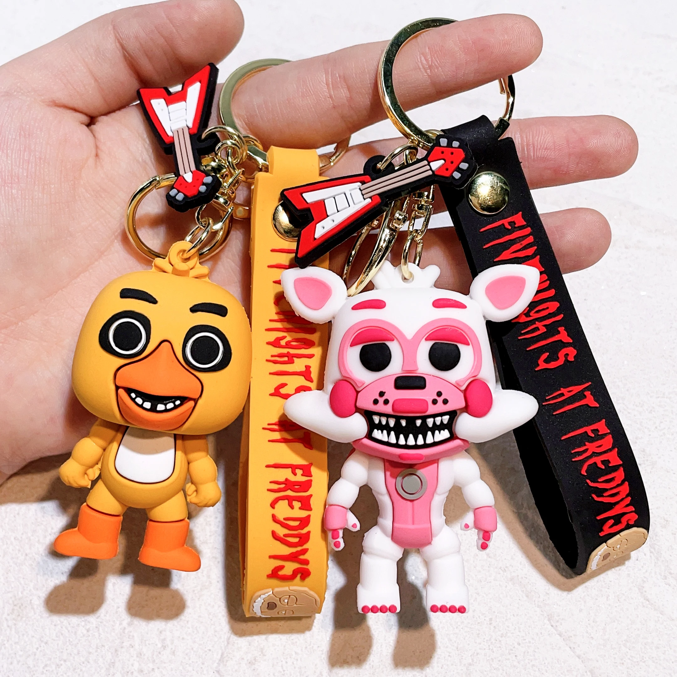 FNAF-llavero-de-figuras-de-acci-n-de-Freddy-Bonnie-Chica-colecci-n-de ...
