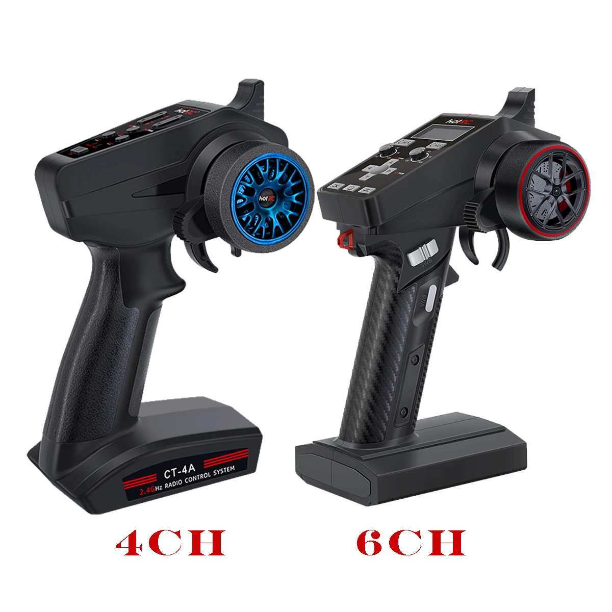 HOTRC 6CH 4CH 2.4GHz Remote Control Digital Radio Transmitter with ...