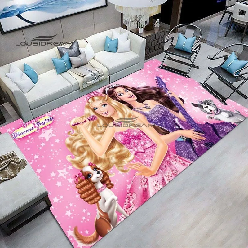 Cartoon-Barbie-Doll-Rug-and-Carpet-Fashion-Cute-3D-Printing-Decorate ...