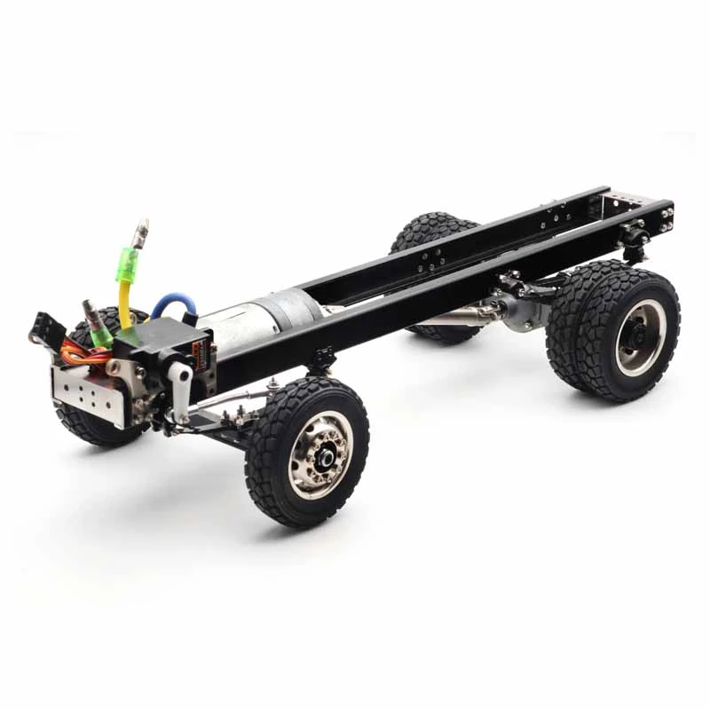 Trator Dump Truck Modelo Chassis com Motor e Servo, Qin24, 1/24 RC Truck, Frente 2 Traseira, 4x2 ...