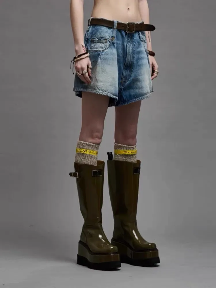 Women-Denim-Shorts-High-Waist-2024-Summer-Straight-Casual-Ladies-Loose ...