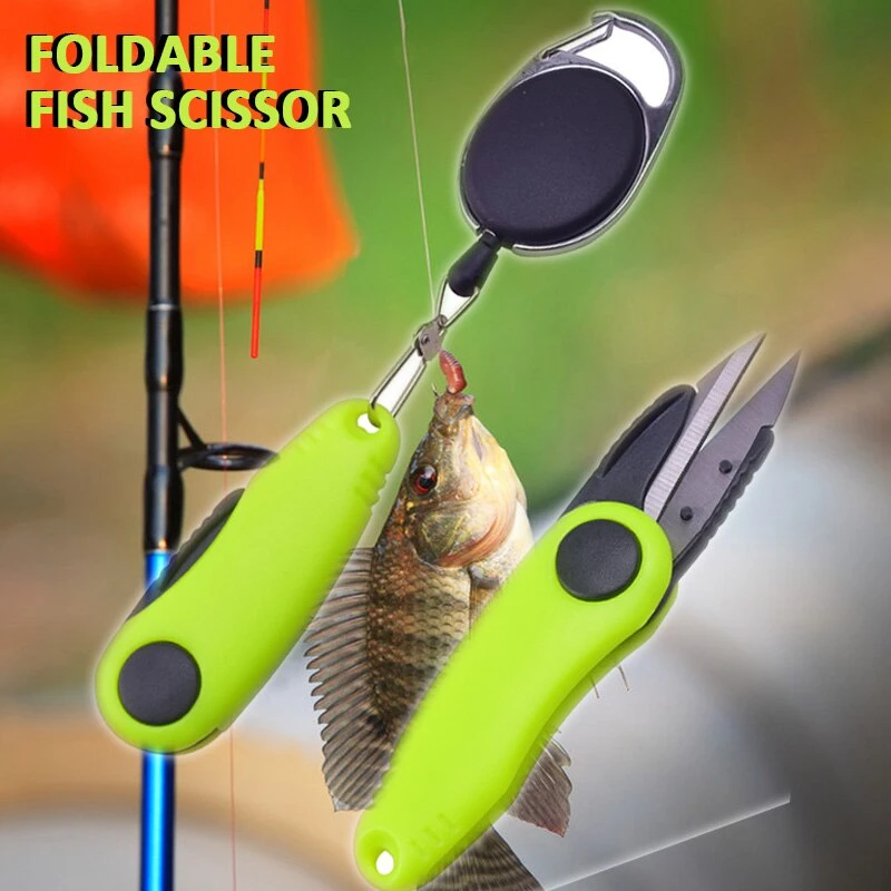 1pcs Foldable Fishing Use Portable Scissors Shrimp Shape Telescopic ...