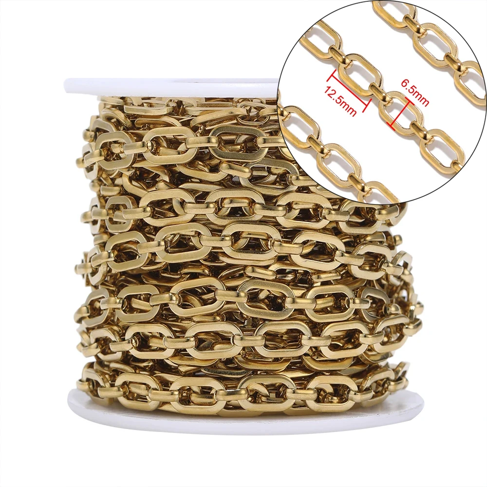 1M-Stainless-Steel-Flat-O-Shape-Chains-Necklaces-Findings-Bracelets ...