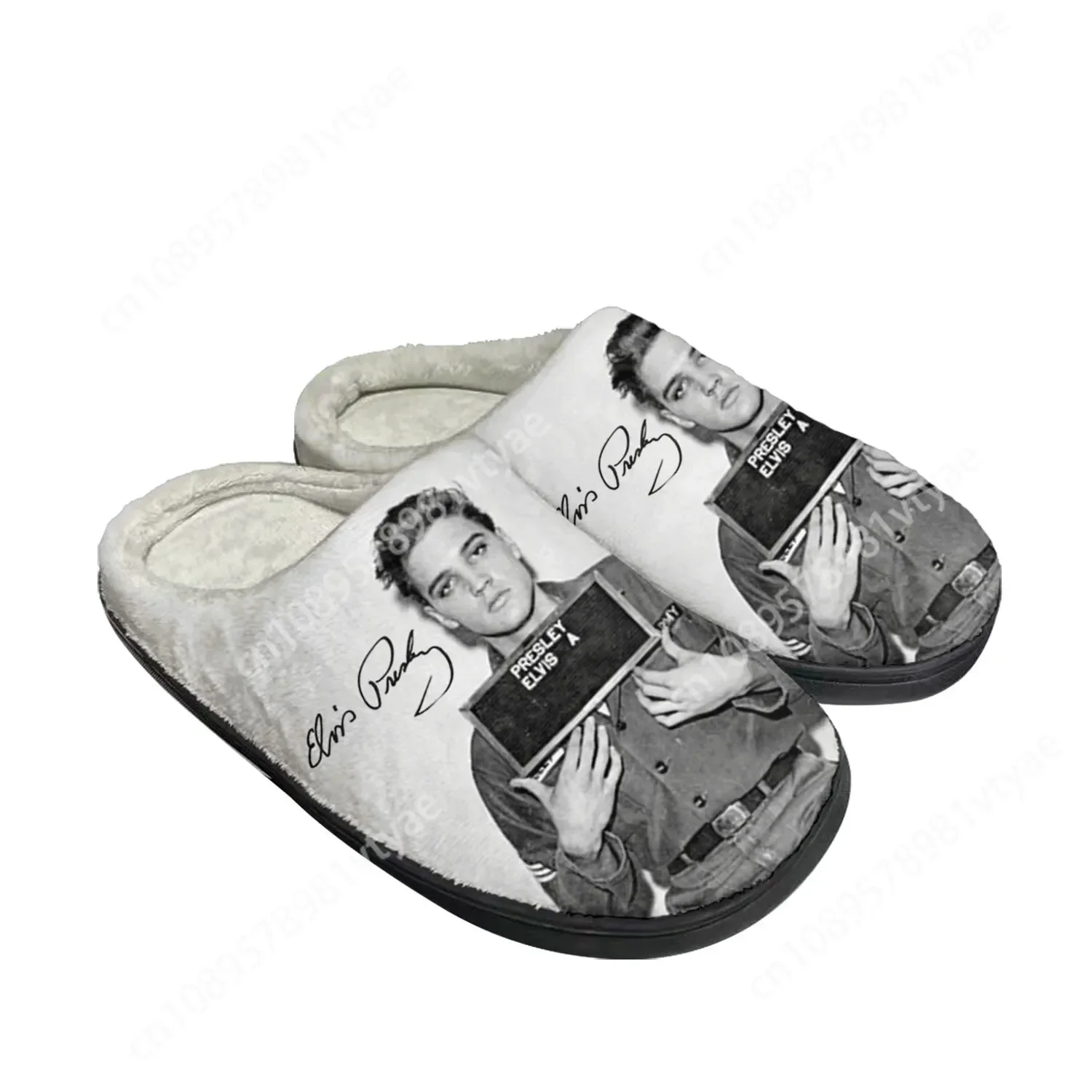 E-Elvis-King-Hillbilly-Cat-Home-Cotton-Custom-Slippers-Mens-Womens-Pop ...