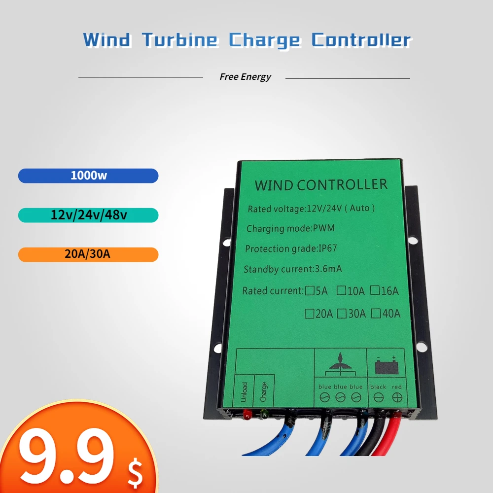 China-Factory-Price-12V-24V-48V-PWM-Wind-Charge-Controller-20A-30A-For ...