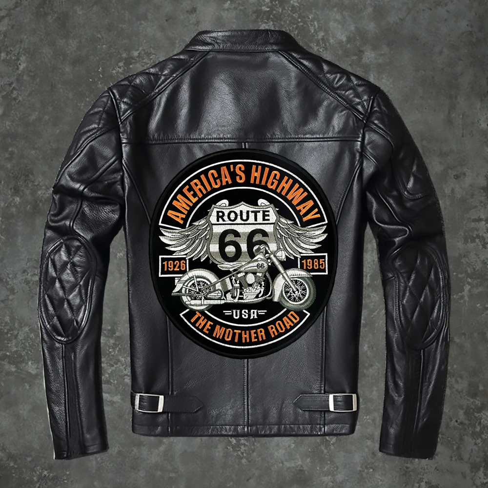 Route-66-USA-The-Mother-Road-Embroidery-Patch-Stickers-Motorcycle ...