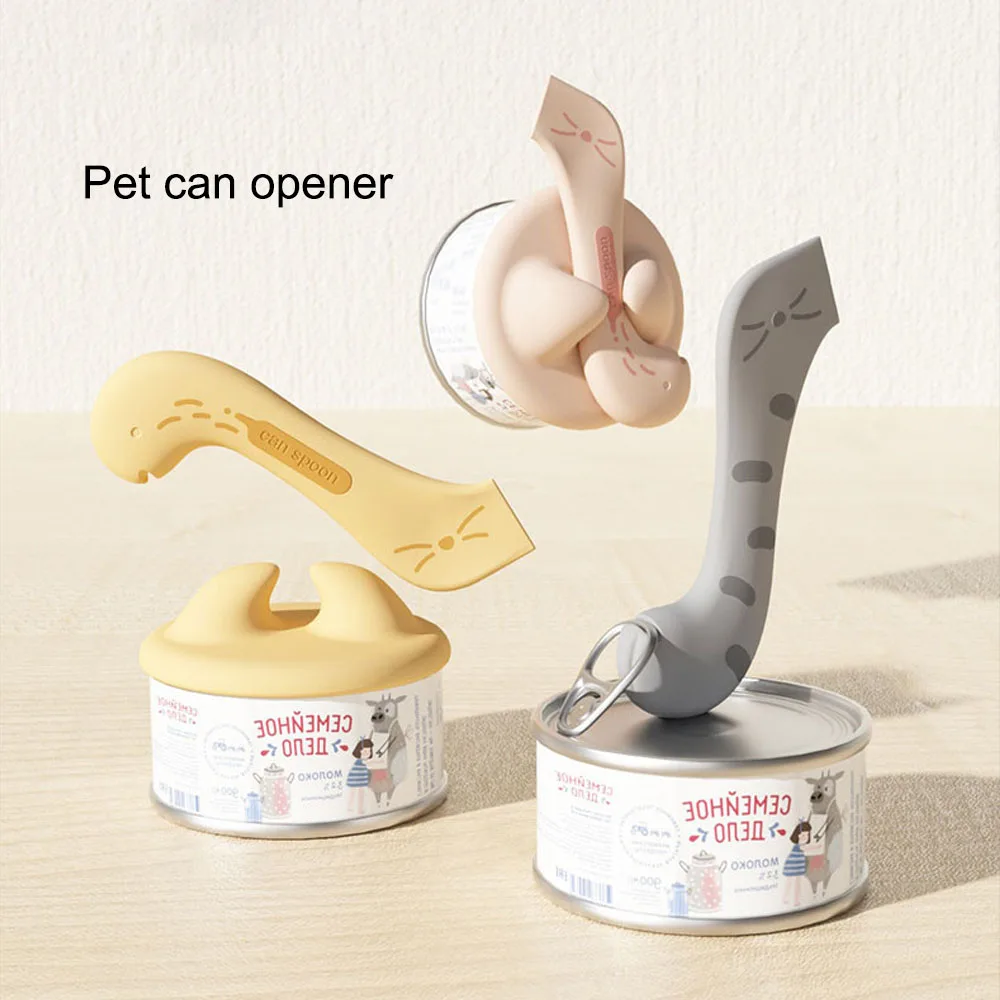 Pet-Spoon-Multifunctional-Can-Opener-Wet-Food-Feeding-Spoon-Silicone ...