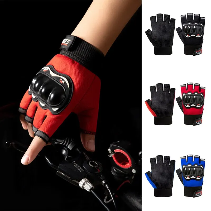 Men-Half-Finger-Gloves-Slip-Rresistant-Wear-resistant-Racing-Off-road ...