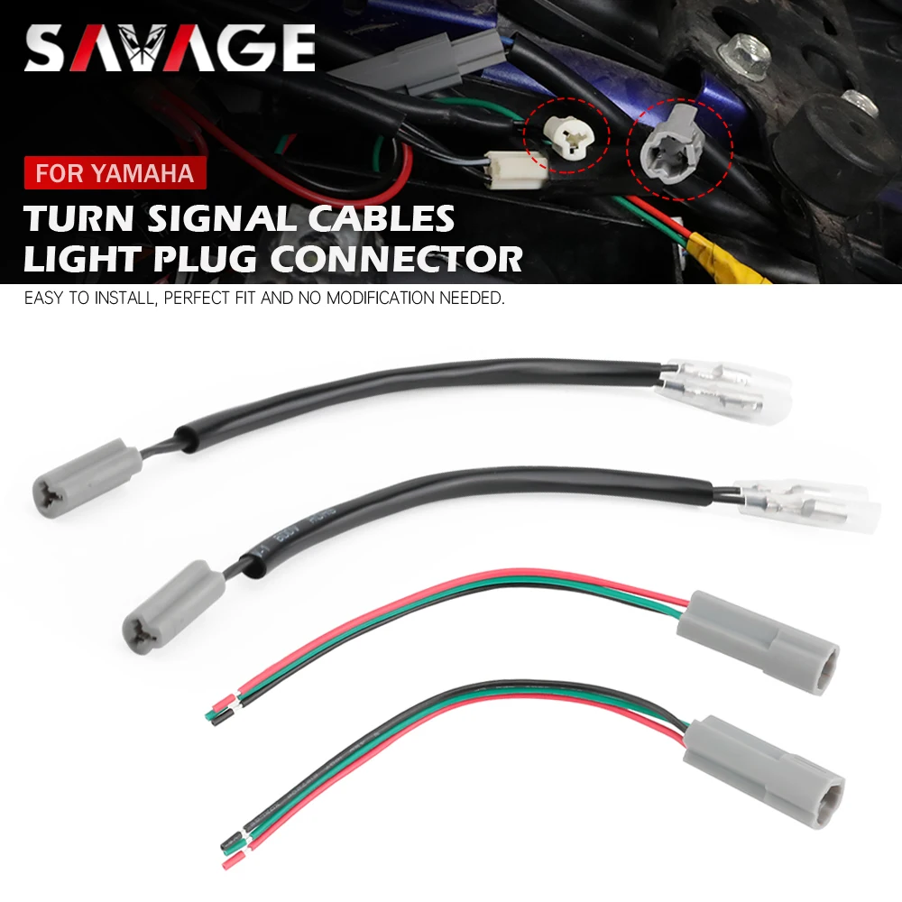 For-YAMAHA-Turn-Signal-Cables-Wire-Adapter-Connector-Harness-Plug-MT07 ...