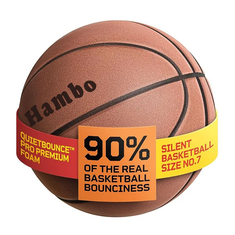 Grooved Silent Basketball w/ 90% Original Bounciness 29.5″ Quiet Bounce ...