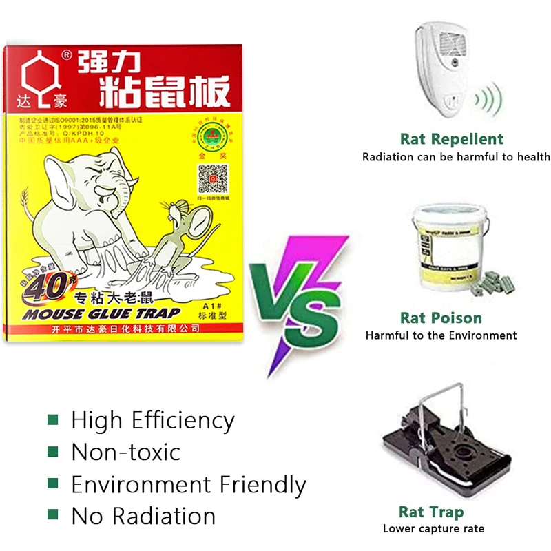 Piège nuisible,Piège à souris, panneau à colle pour rats, Non toxique ...
