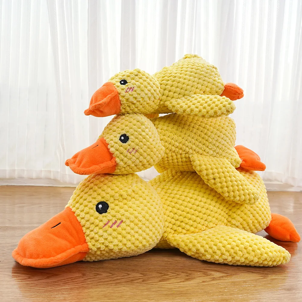 Little-Yellow-Duck-Dog-Toys-Plush-Resistant-Teeth-Vocalization-Boredom ...