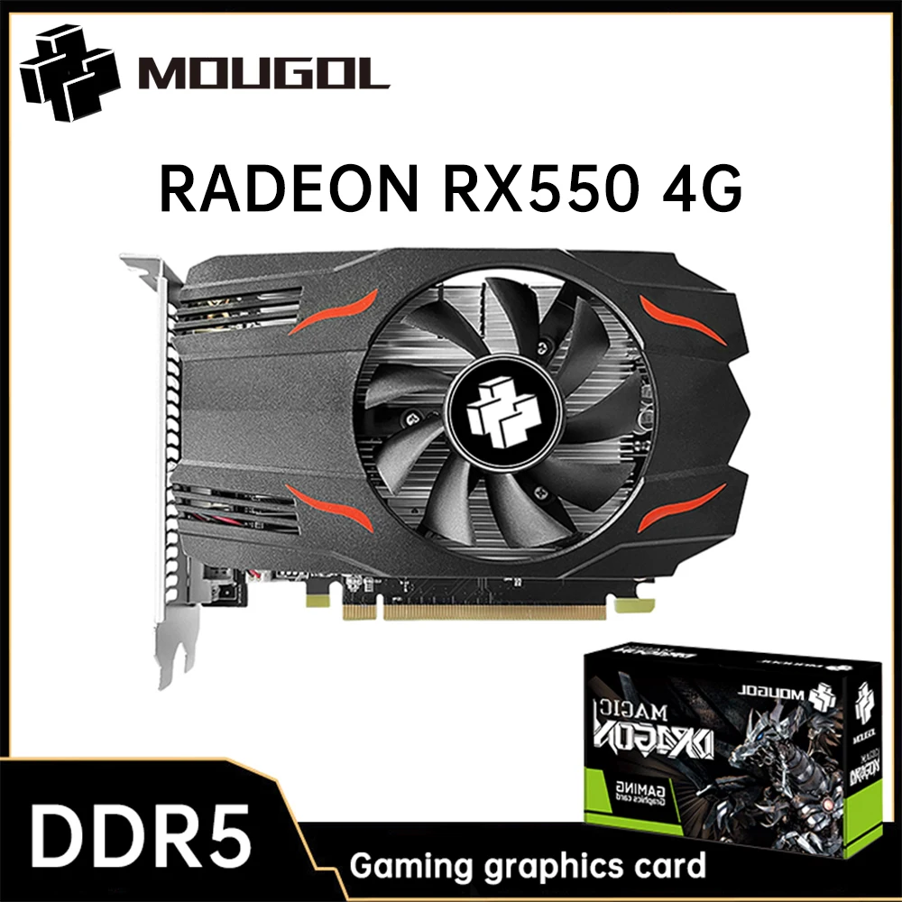 MOUGOL-Original-AMD-GPU-Radeon-RX-550-4G-Graphics-Card-GDDR5-14nm-DP ...