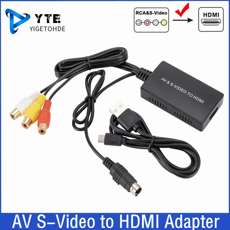 Av-S-Video-Naar-Hdmi-Compatibel-Video-Converter-Hd-1080P-Rca-Naar-Hdmi ...