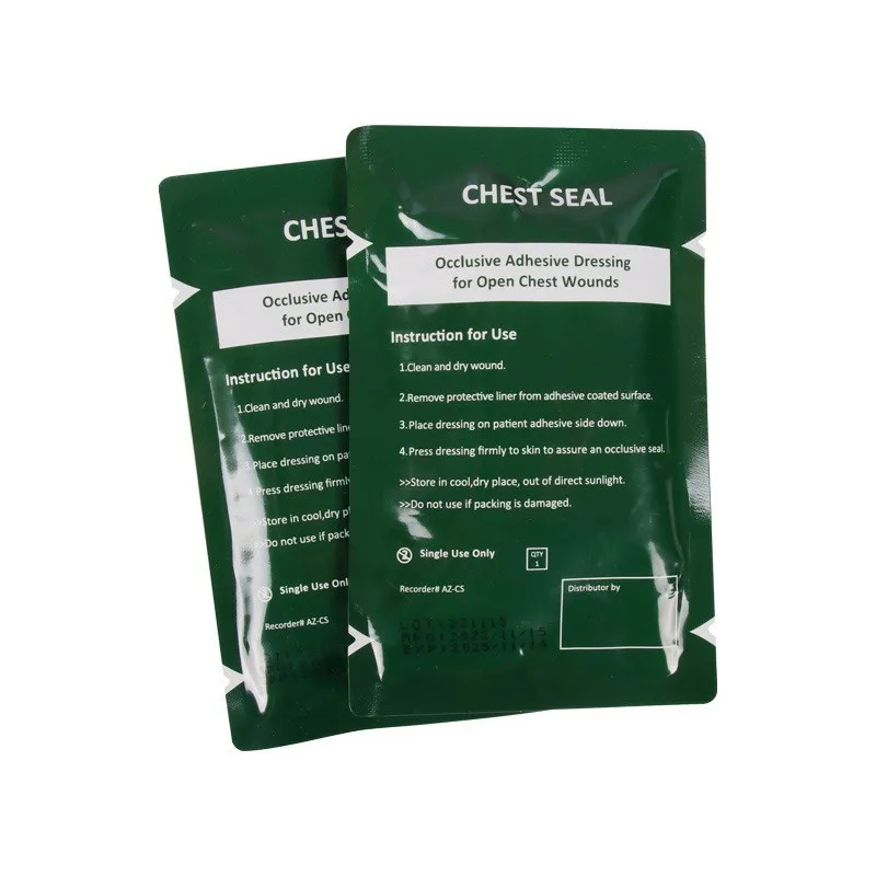 Chest Seal Life-Saving Wound Care for Emergency or Tactical Situations ...