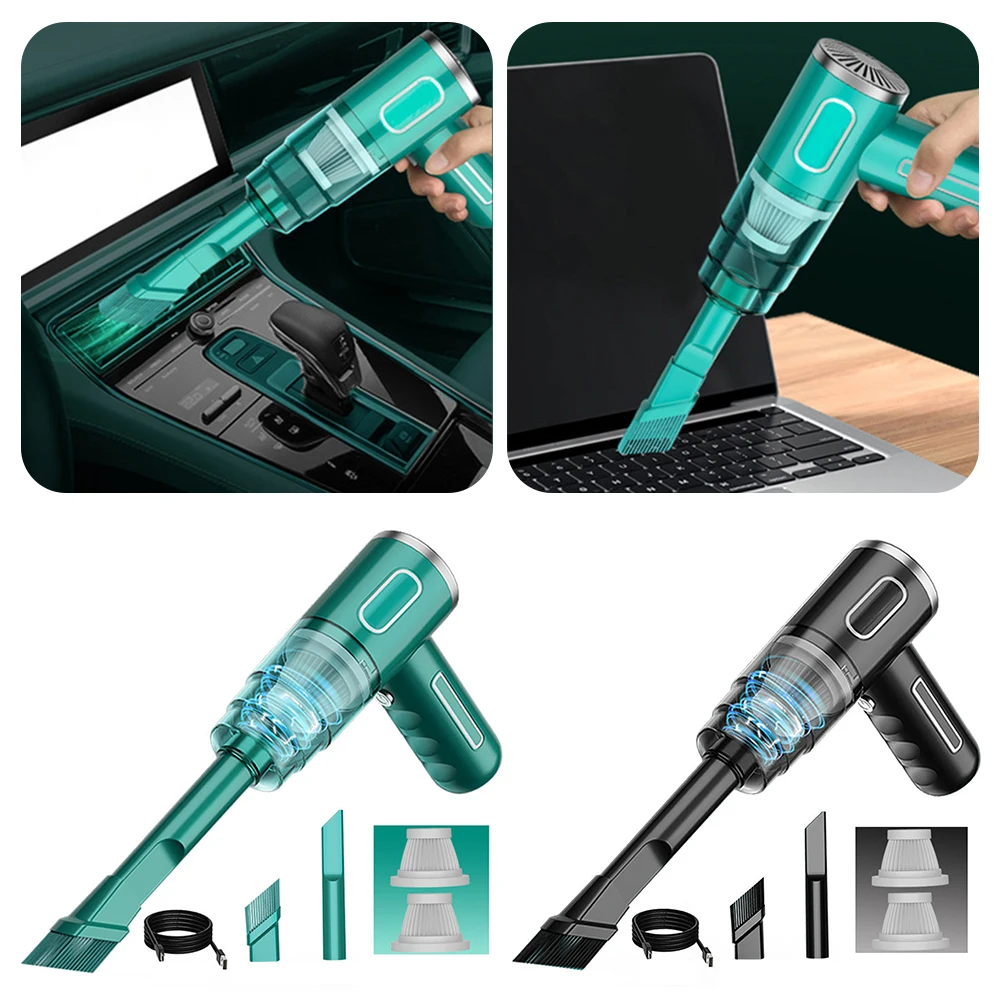 Car Vacuum Cleaner Wireless with Filter High Suction Lightweight Mini ...