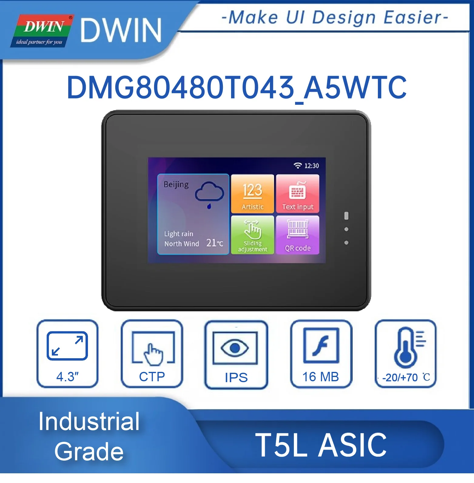 DWIN-Industrial-Grade-4-3-Inch-RS485-Interface-IP-65-HMI-Capacitive ...