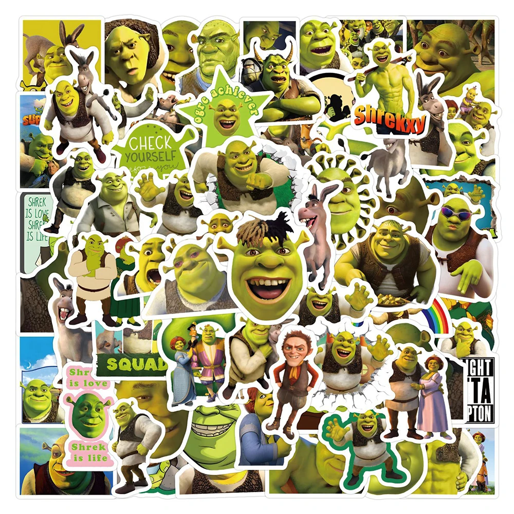 10-30-50-120PCS-Movie-Monster-Shrek-Stickers-Graffiti-Toys-PVC ...