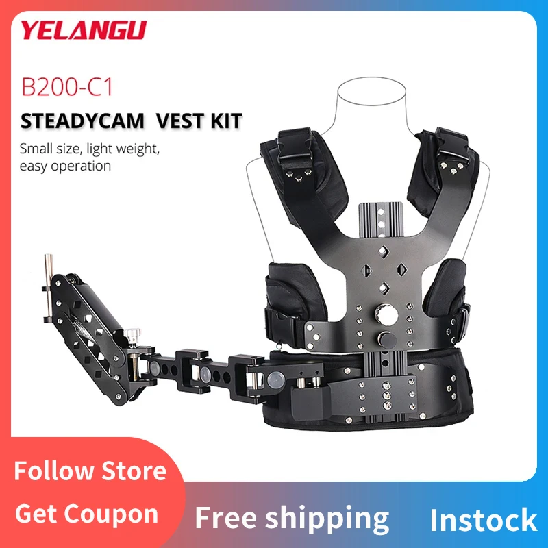 YELANGU-Professional-Aluminium-Alloy-Stabilizer-Steadycam-Vest-Easy-Rig ...