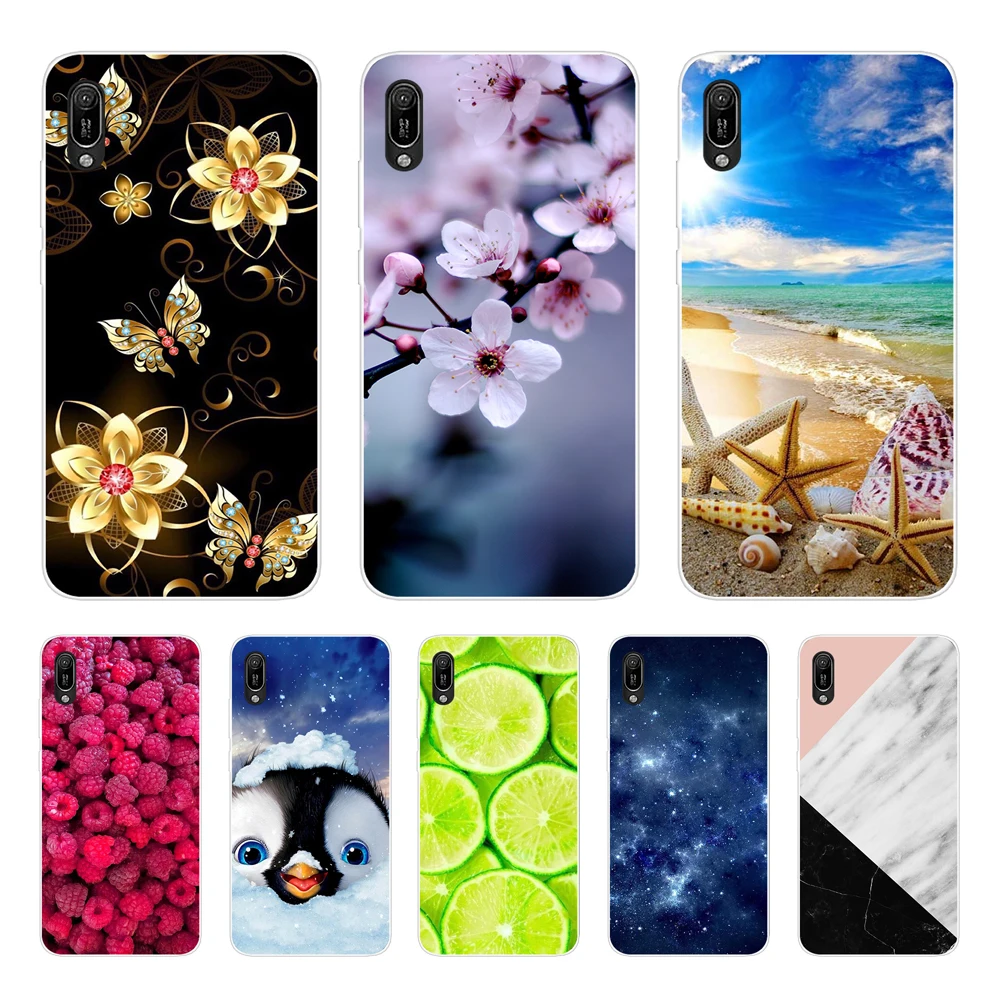 For-Huawei-Y6-2019-Case-Soft-Silicone-Back-Cover-Bag-Phone-Case-For ...