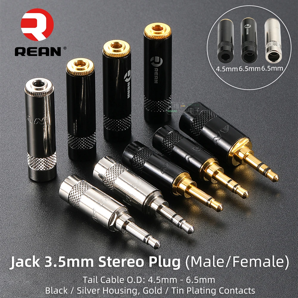 Neutrik-s-REAN-Gold-plated-Jack-3-5mm-3-Pole-Female-Plug-1-8-Headphone ...
