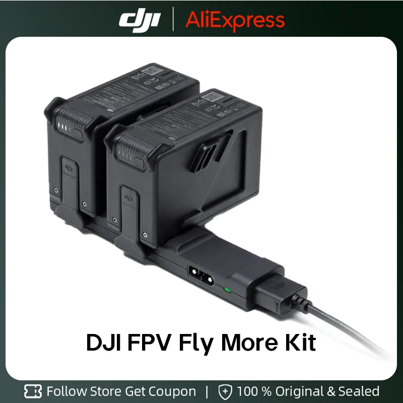 DJI FPV Fly More Kit Two DJI FPV Intelligent Flight Batteries and DJI ...