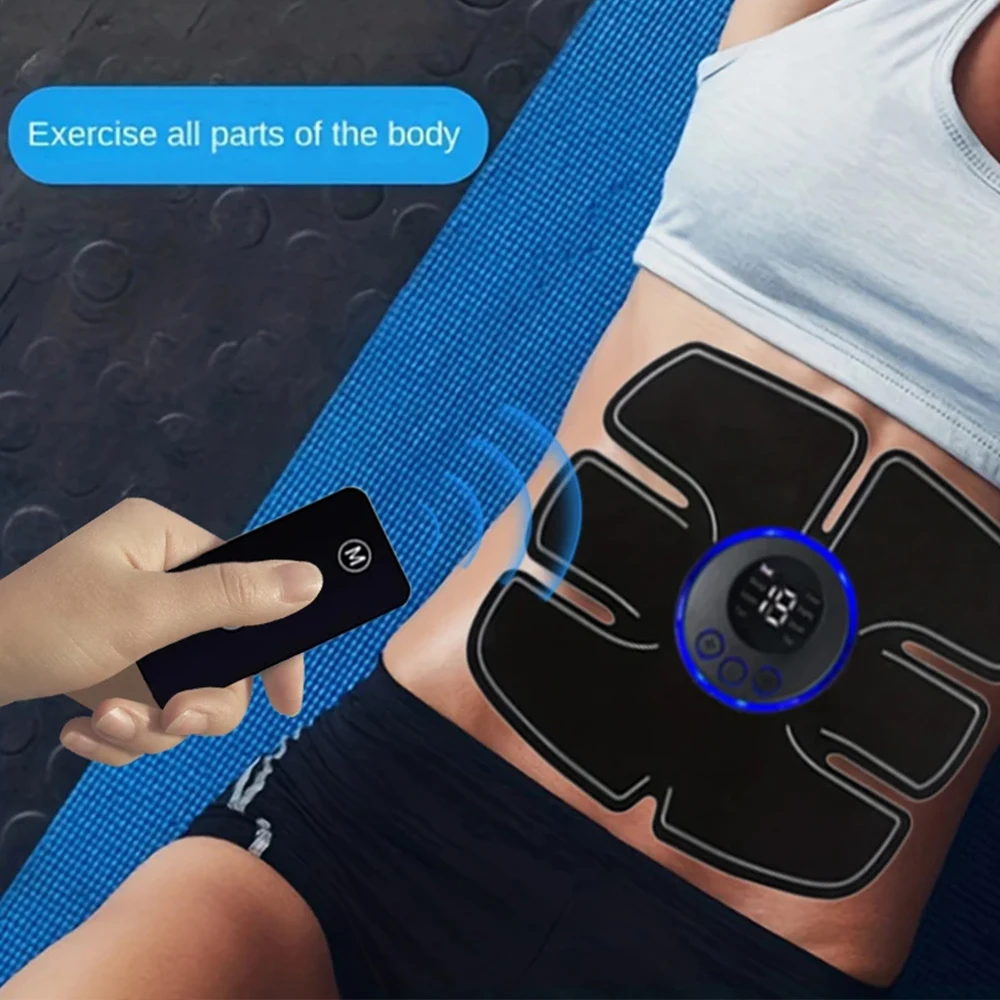 Remote-Control-Electric-USB-Rechargeable-Abdominal-Massager-Wireless ...