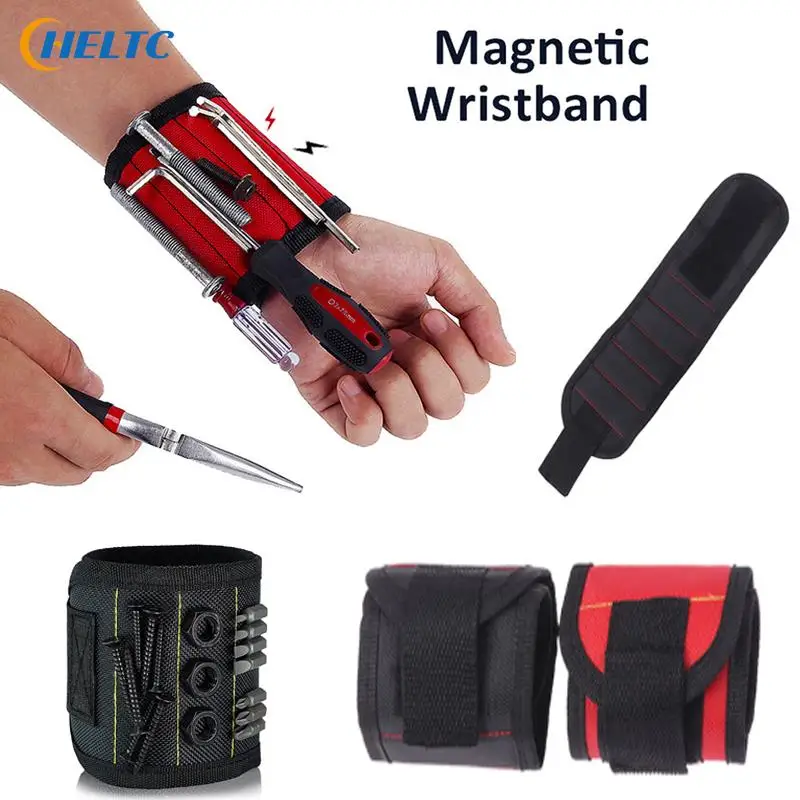 Magnetic-Wrist-Band-For-Holding-Screws-Drilling-Bits-Nails-Wrist-Tool ...