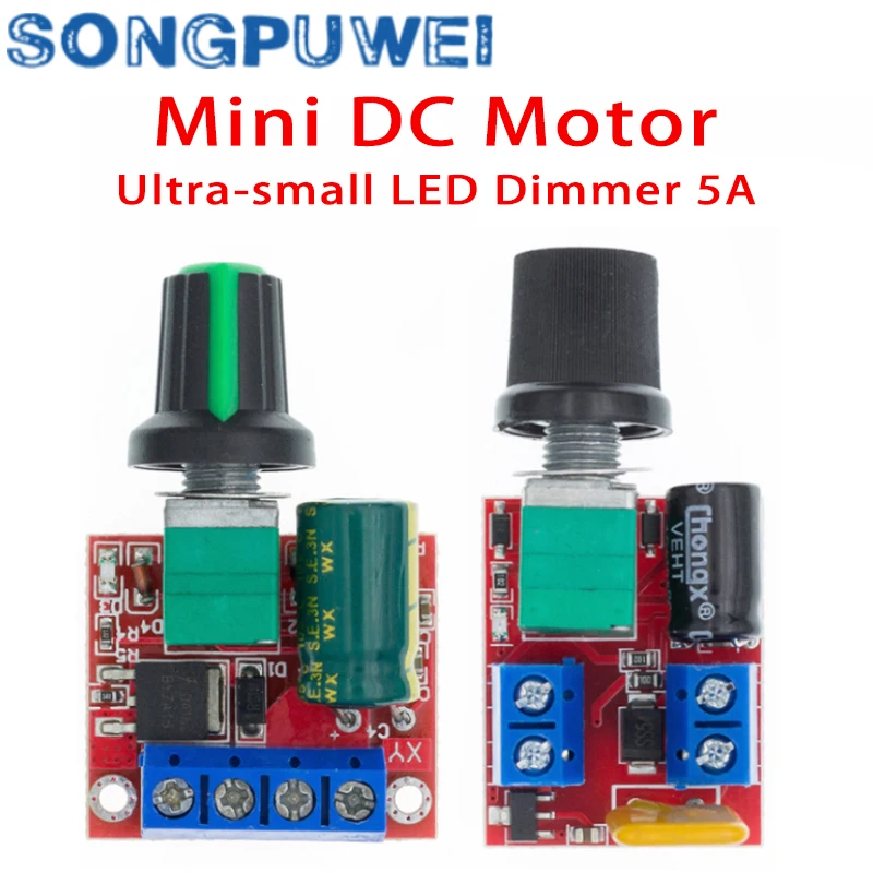 Mini-DC-DC-4-5V-35V-5A-90W-PWM-DC-Motor-Speed-Controller-Module-Speed ...