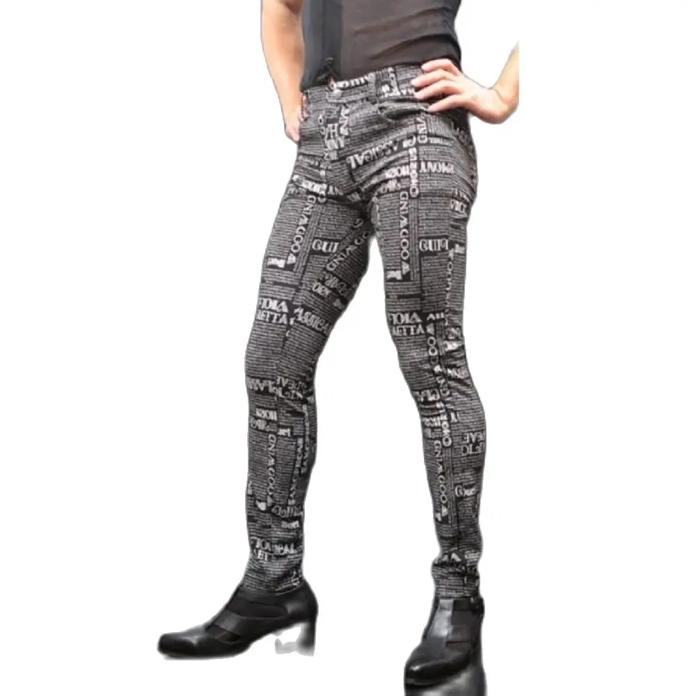 British Thin Soft Skinny Casual Pencil Pants Unique Personality ...