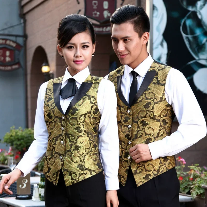 Hotel Uniform Autumn Winter Ktv Restaurant Cafe Waiter Vest Kitchen ...