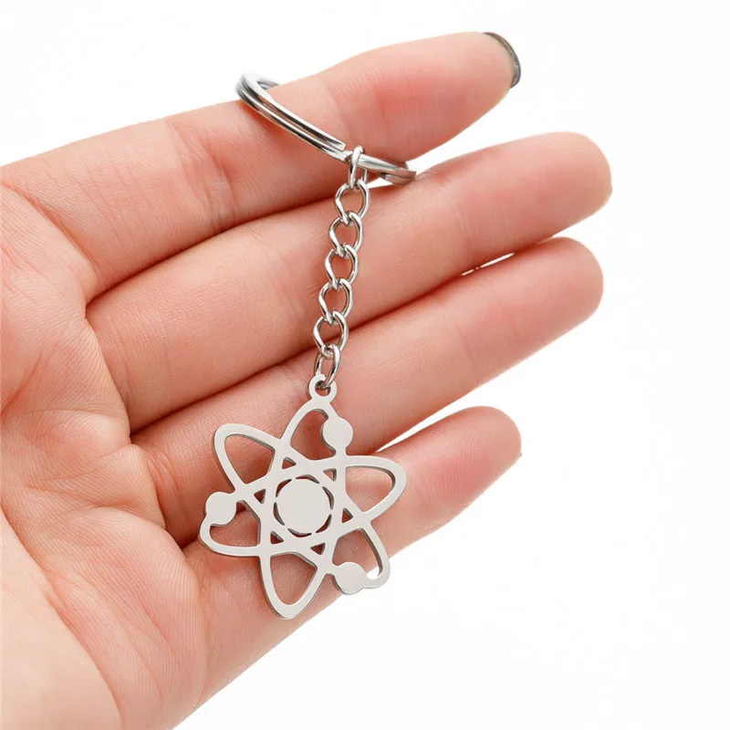 Unique-Metal-My-Shape-Chemistry-Atom-Keychains-for-Women-Men-Stainless ...