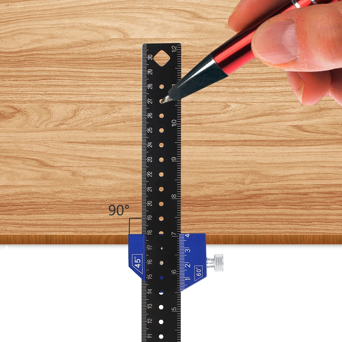 Aluminum Alloy Ruler Aluminum Slide Stop Marking Ruler 6 8 12 Inch ...