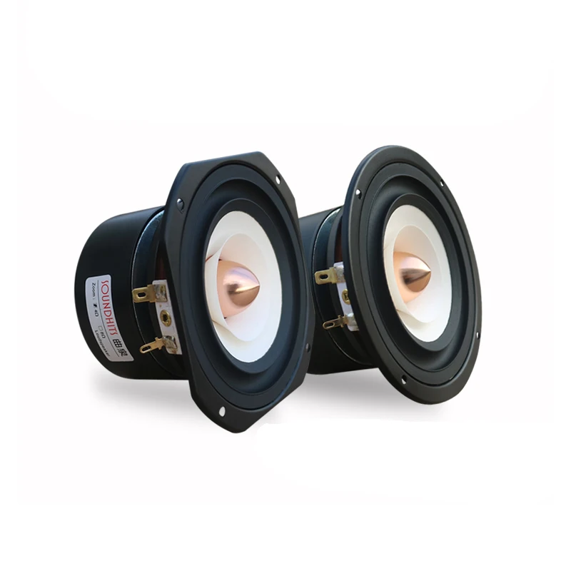 4-Inch-Full-Range-Speaker-Cast-Aluminum-Cone-Frame-Fever-Speaker-HIFI ...