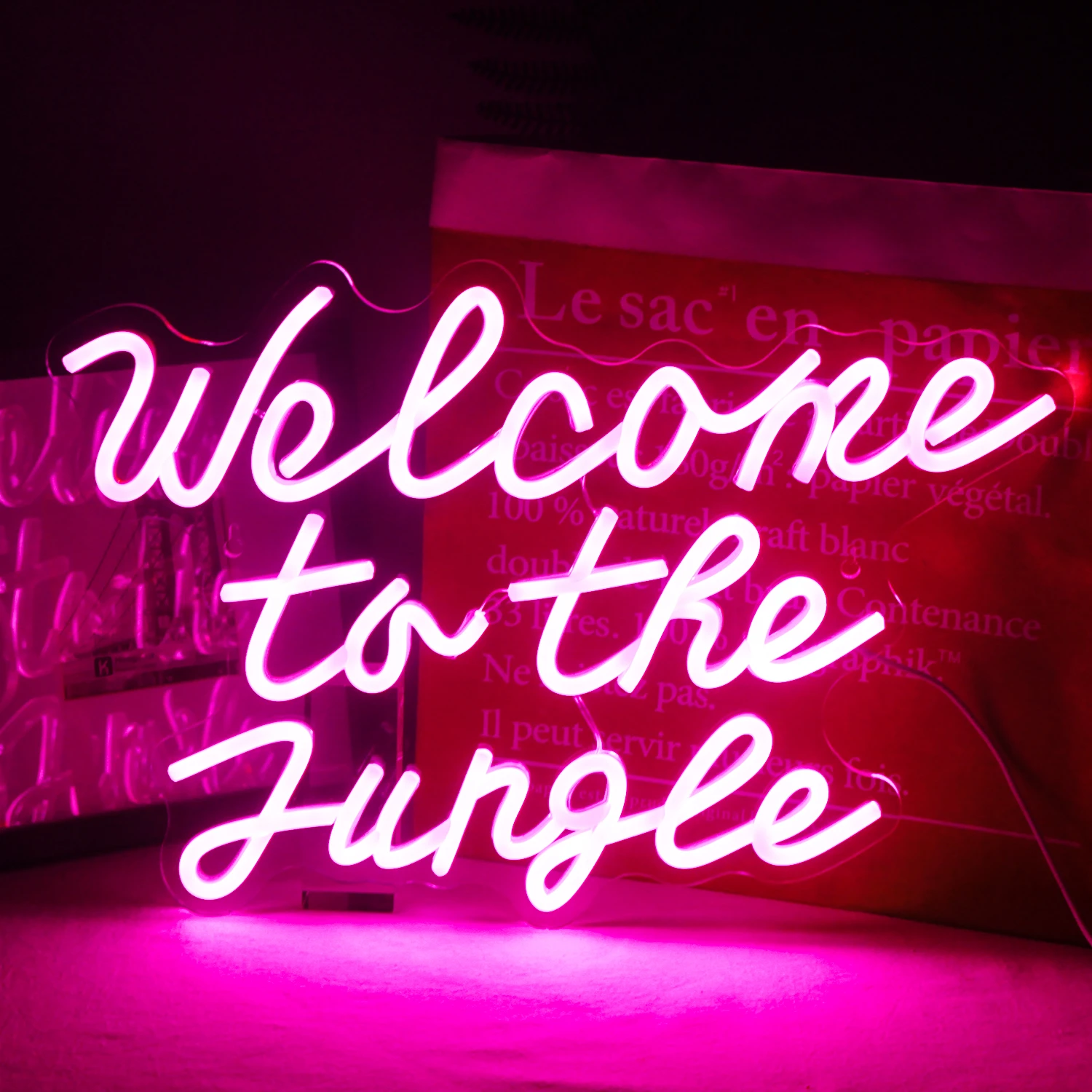 Ineonlife Neon Sign Led Aesthetic Welcome To The Jungle For Studio Club ...