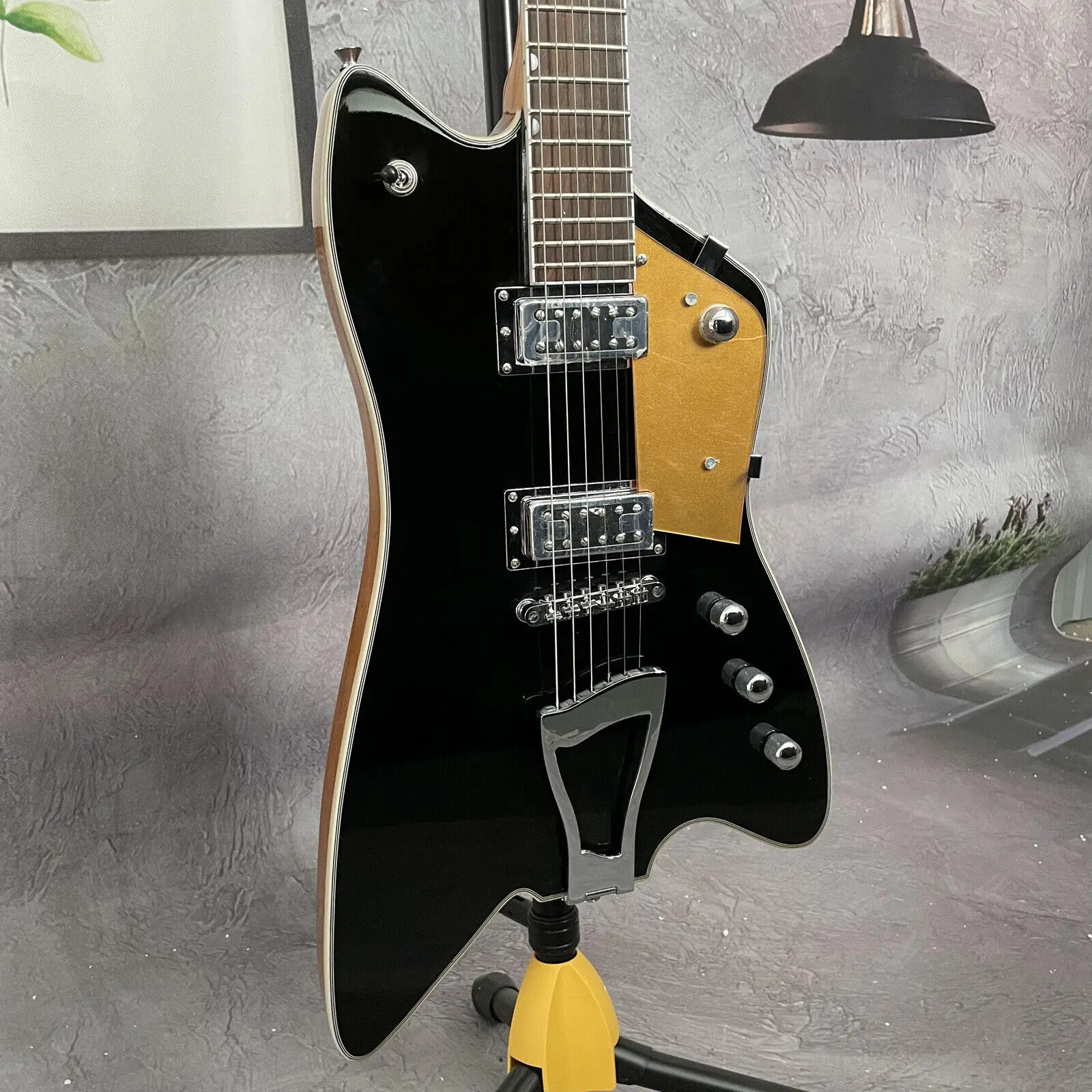 Custom G6199 Billy-Bo Jupiter Thunderbird Black Color Factory Electric ...