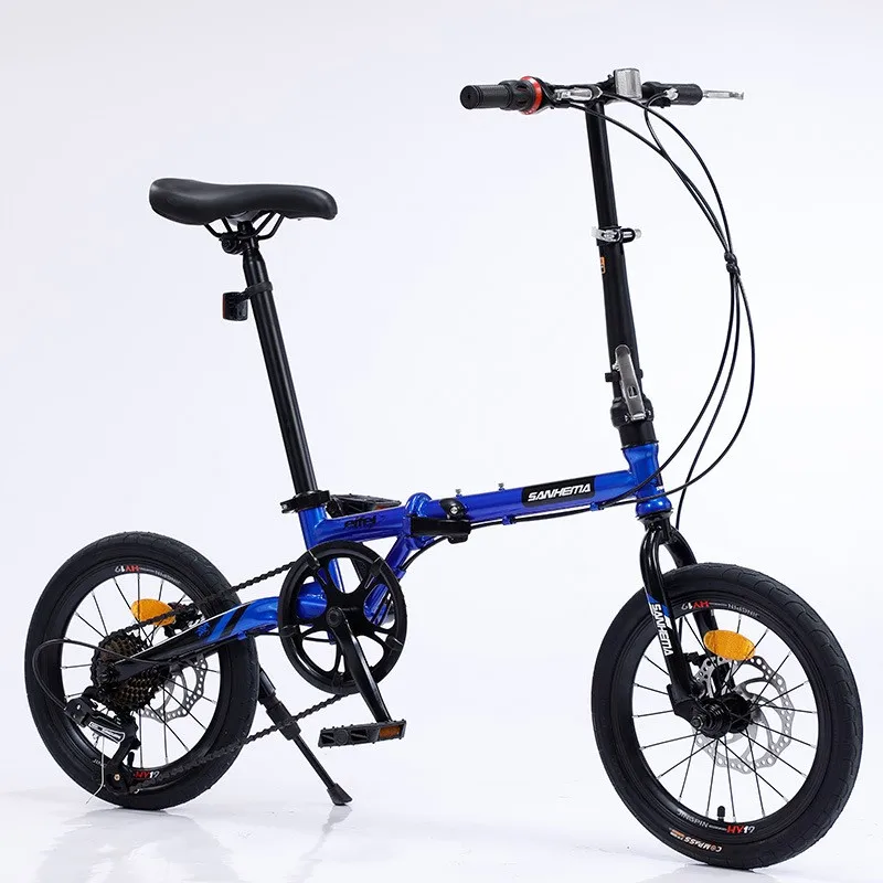 Folding-16-inch-Mini-Bike-Outdoor-Portable-Riding-Adult-Bicycle-Women-s ...