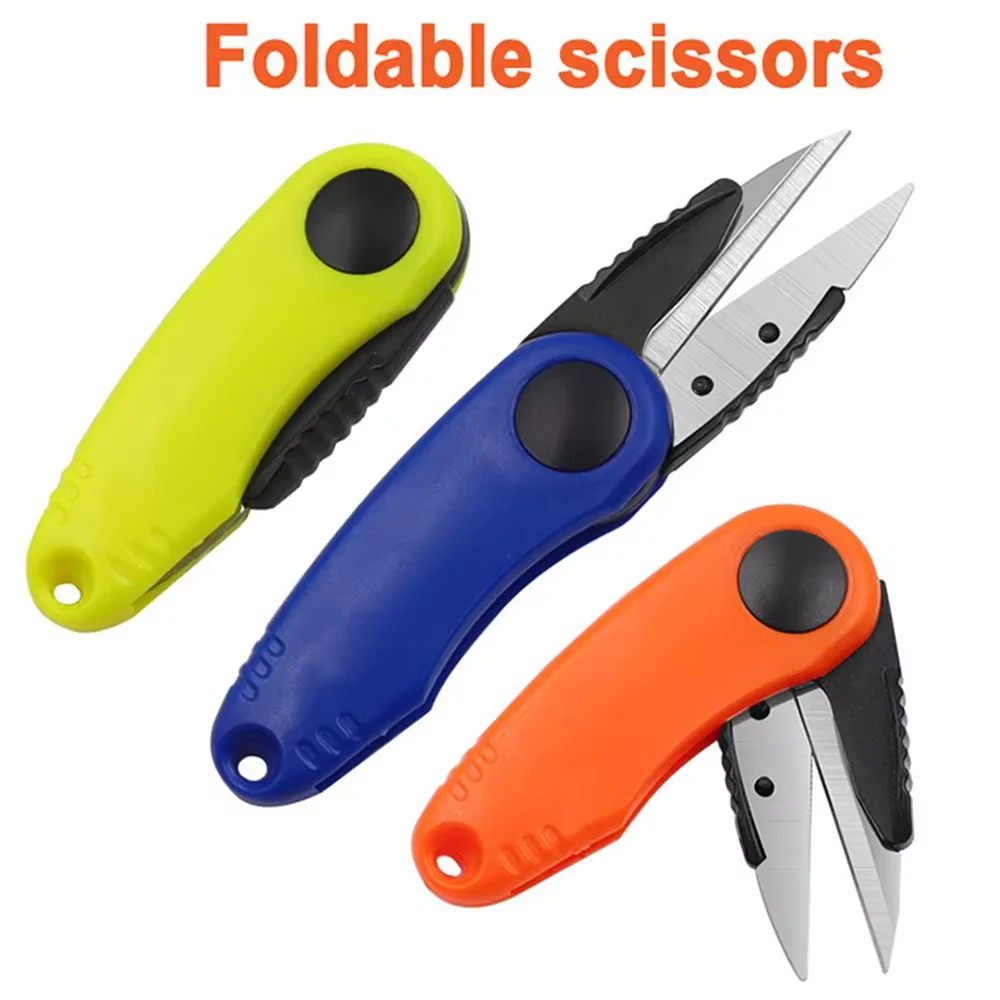 Folding-Scissors-Shrimp-Shaped-Stainless-Steel-Scissors-Clipper-Nipper ...