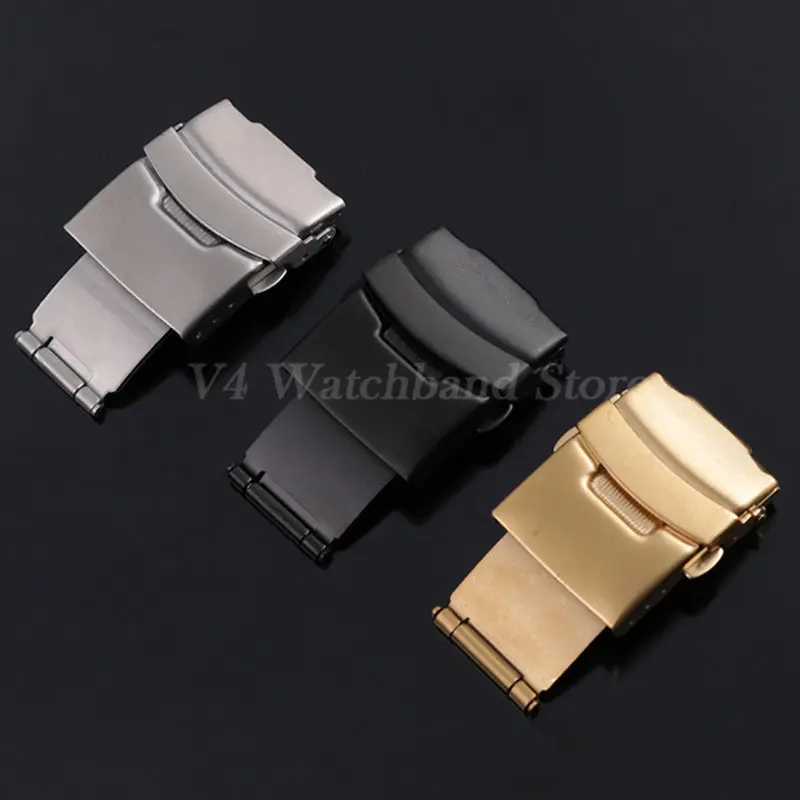 Buckle for Seiko Stainless Steel Watch buckles Push Button Fold ...