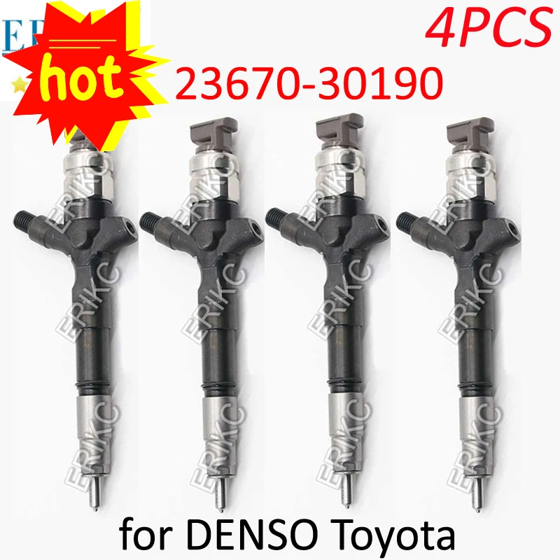 4PCS-23670-30190-DIESEL-INJECTOR-SET-23670-30190-For-DENSO-Toyota-Land ...