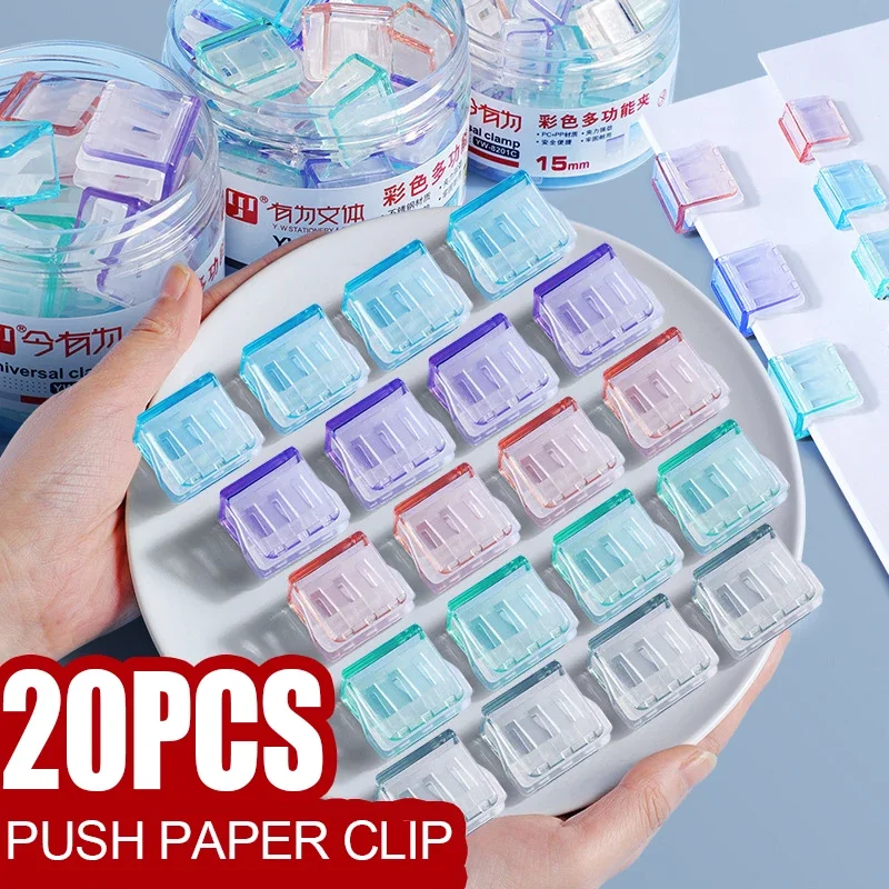 Candy-Color-Transparent-Push-Paperclip-Pusher-Papers-Test-Files-Mini ...