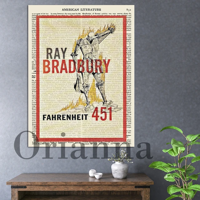 Fahrenheit 451 Book Cover Poster