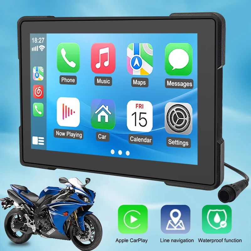 5Inch-Portable-GPS-Navigation-Motorcycle-Waterproof-Carplay-Display ...