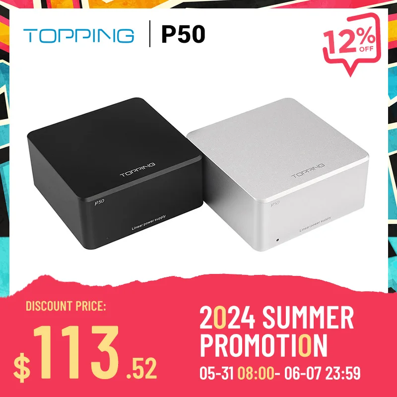 TOPPING-P50-Low-Noise-Linear-Power-Supply-for-Topping-D50-D50s-DX3-Pro ...